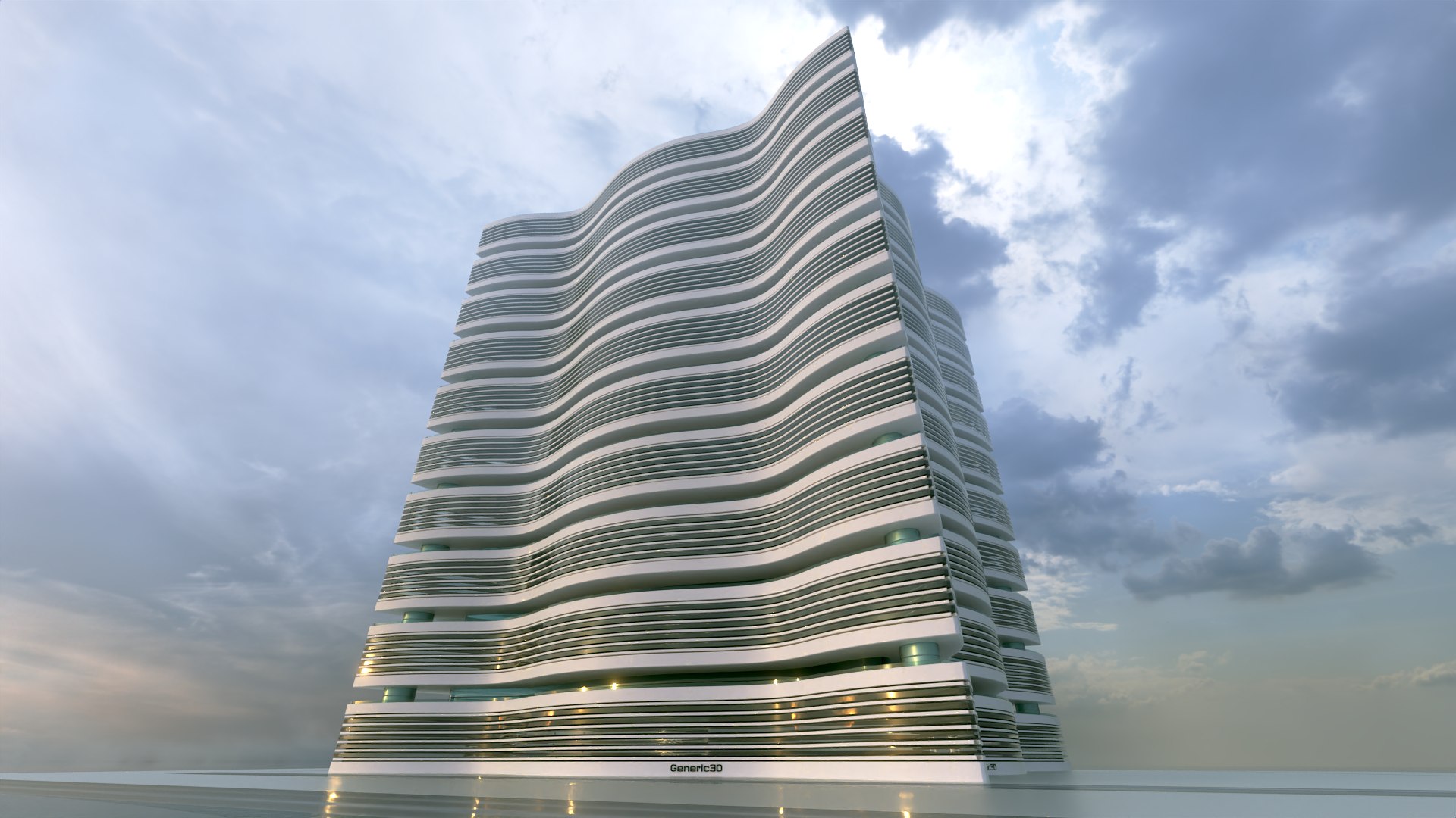 Futuristic Building Concept V2-09 Model - TurboSquid 2347203