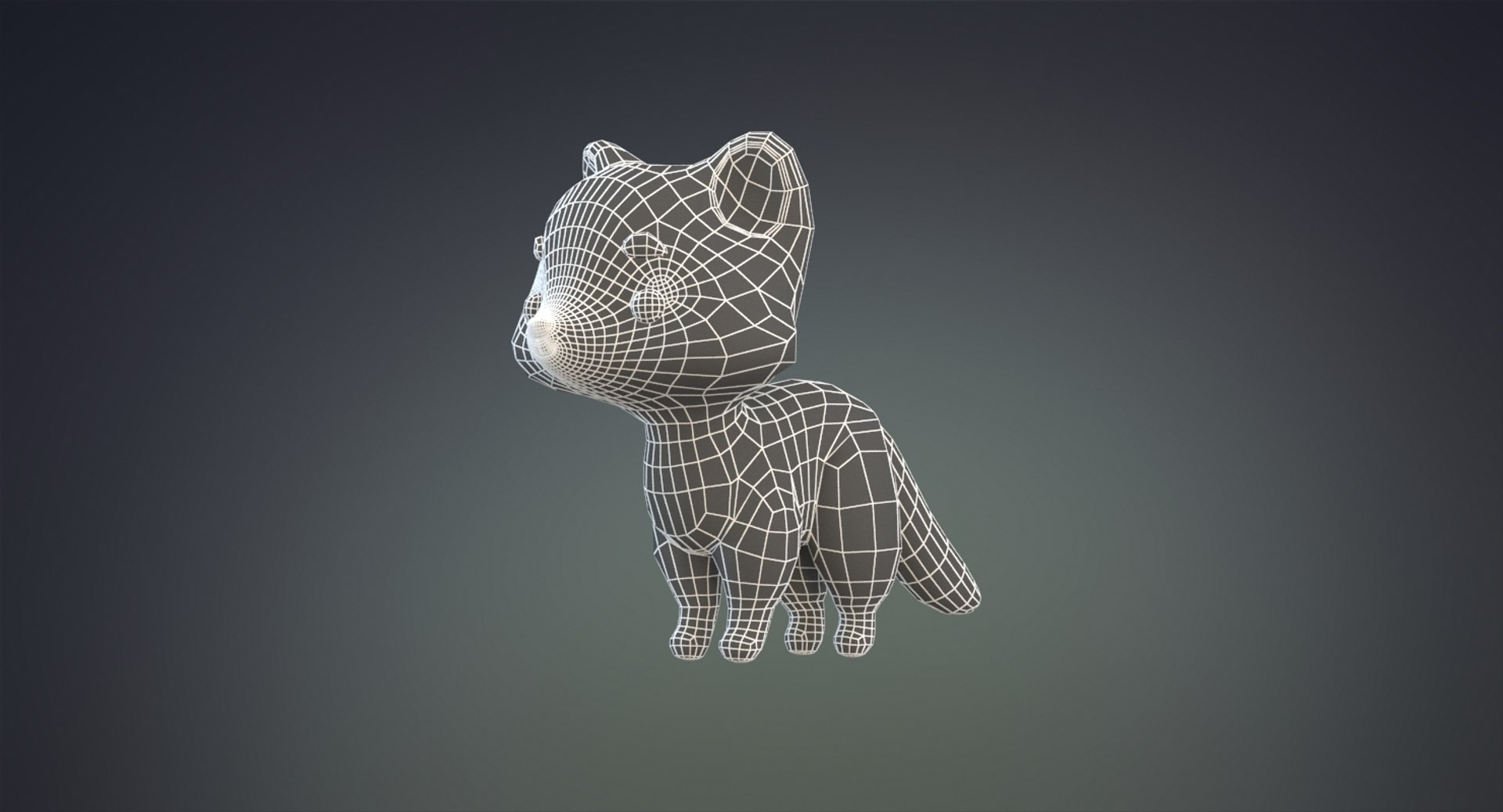 3D cute cartoon raccoon model - TurboSquid 1370645