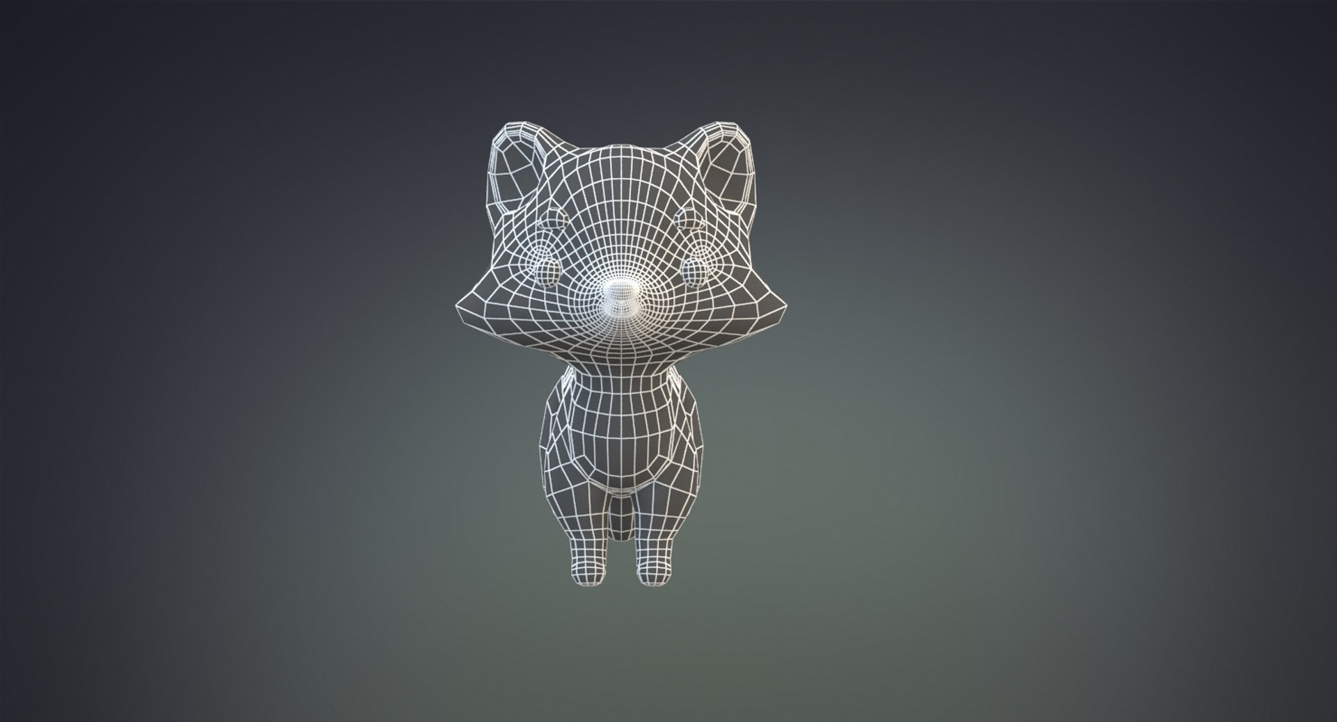 3D cute cartoon raccoon model - TurboSquid 1370645