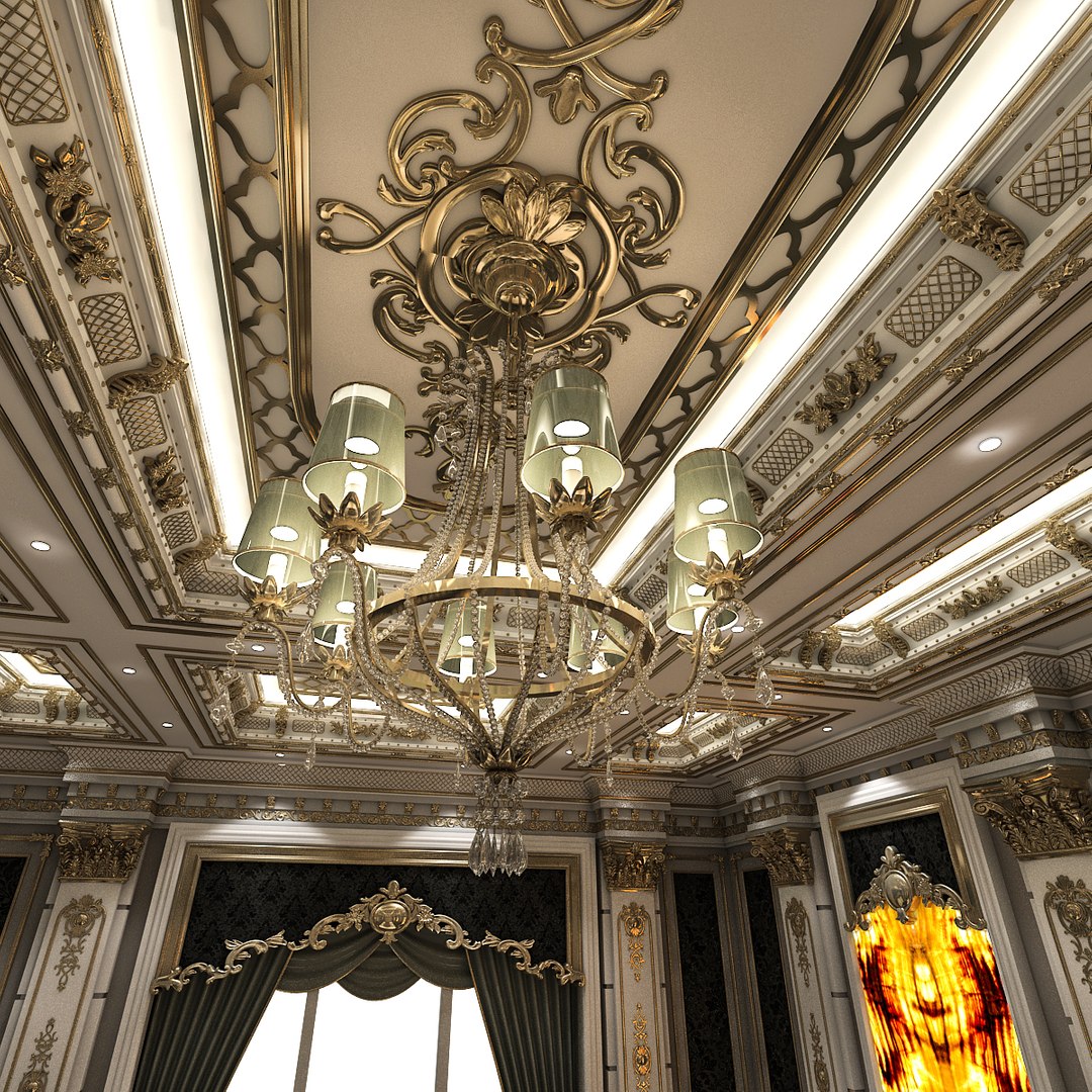 3D Classic Ceiling Furniture - TurboSquid 1413919