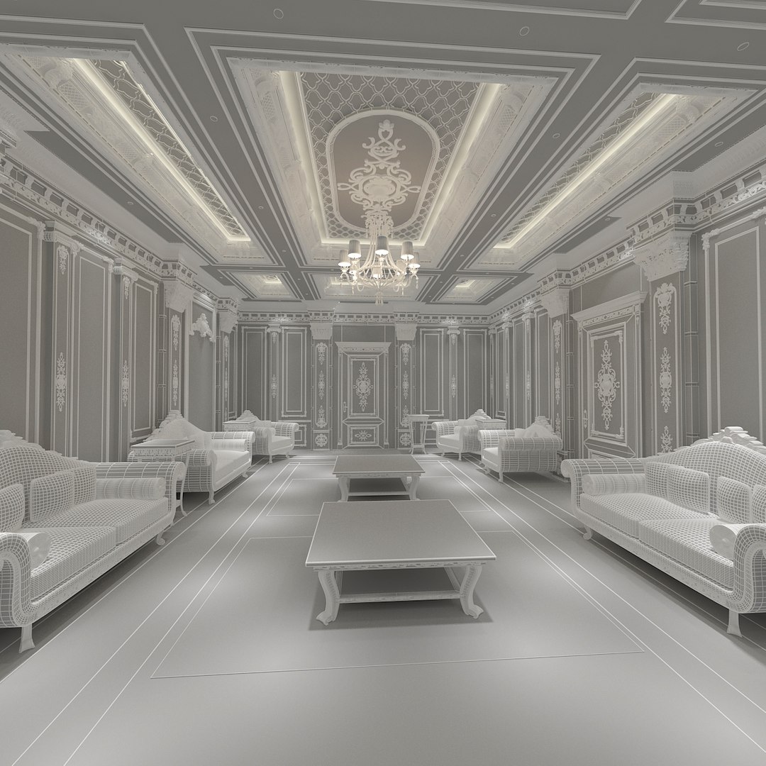 3D Classic Ceiling Furniture - TurboSquid 1413919