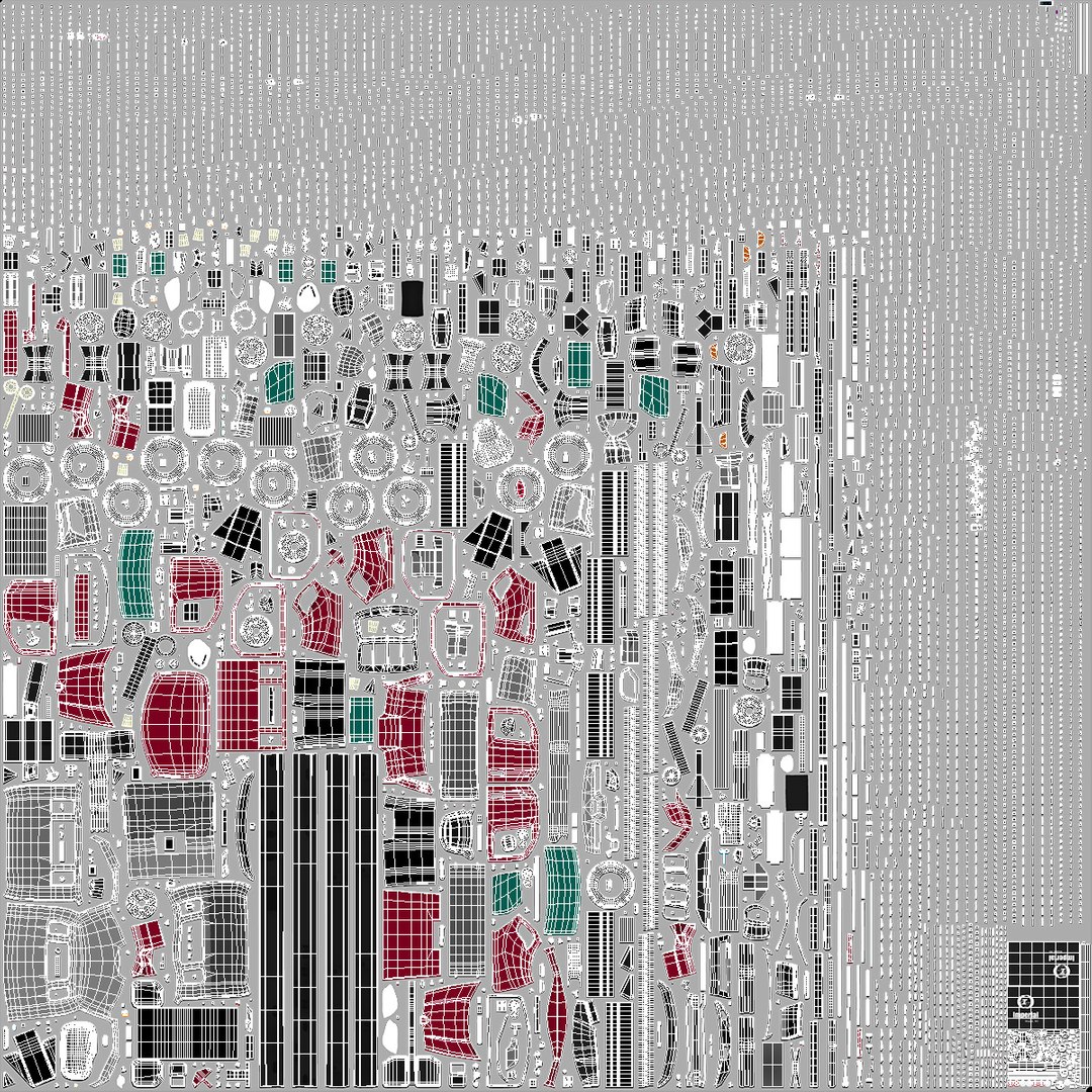 3D Red Truck Peterbilt 537 Rigged - TurboSquid 2065255