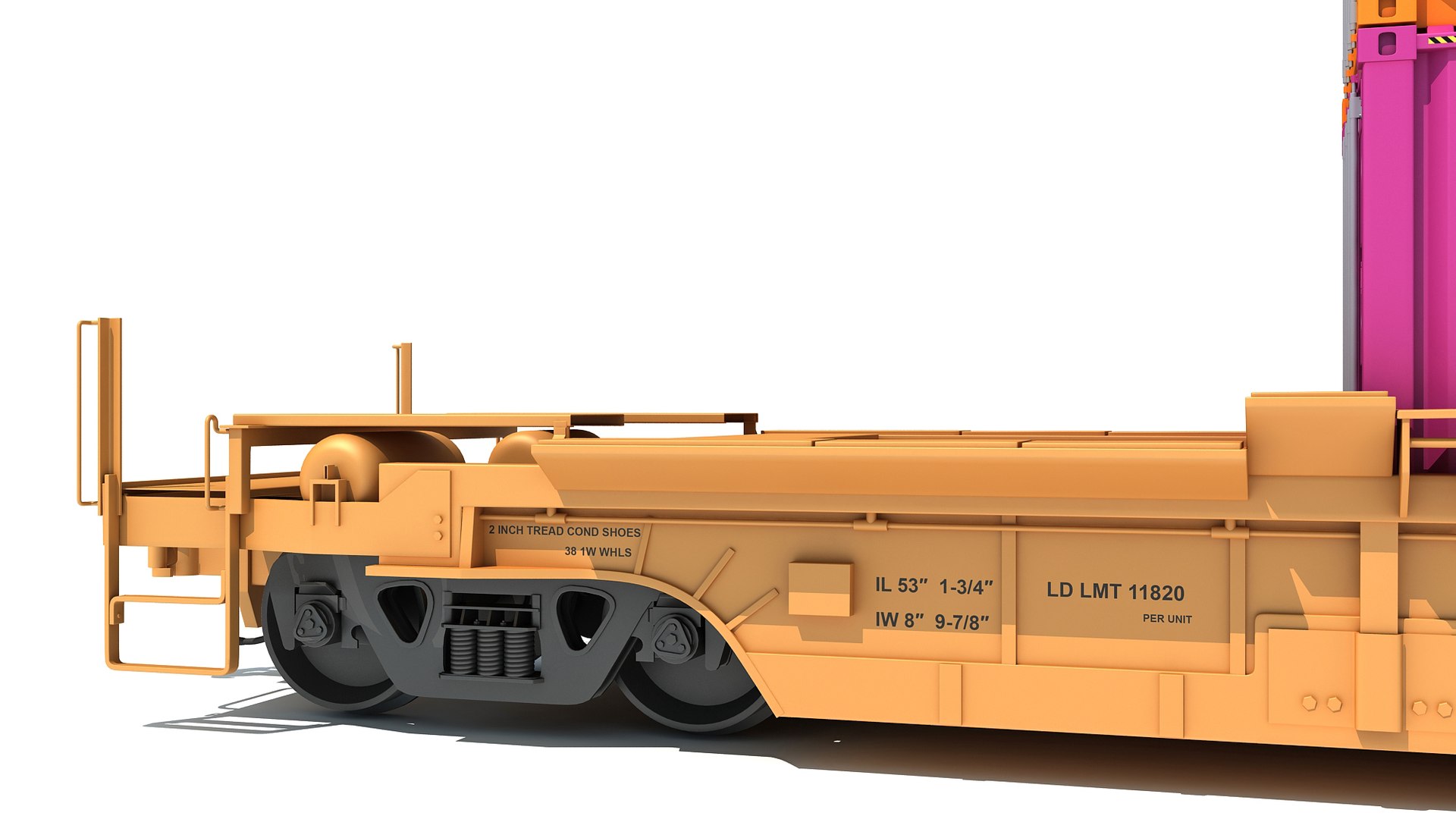 Railroad Double Stack Car 3D - TurboSquid 1608069