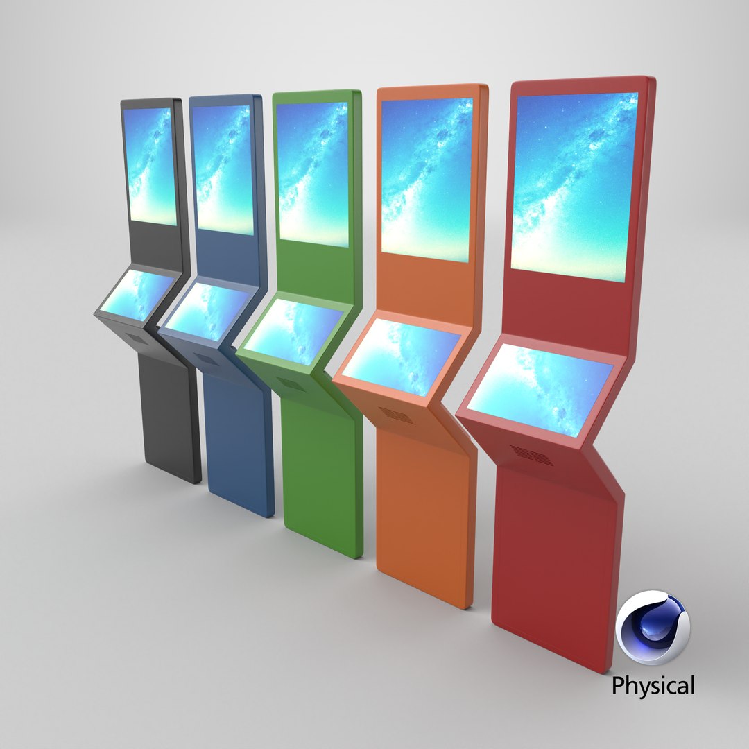 3D Kiosk Info - TurboSquid 1265338