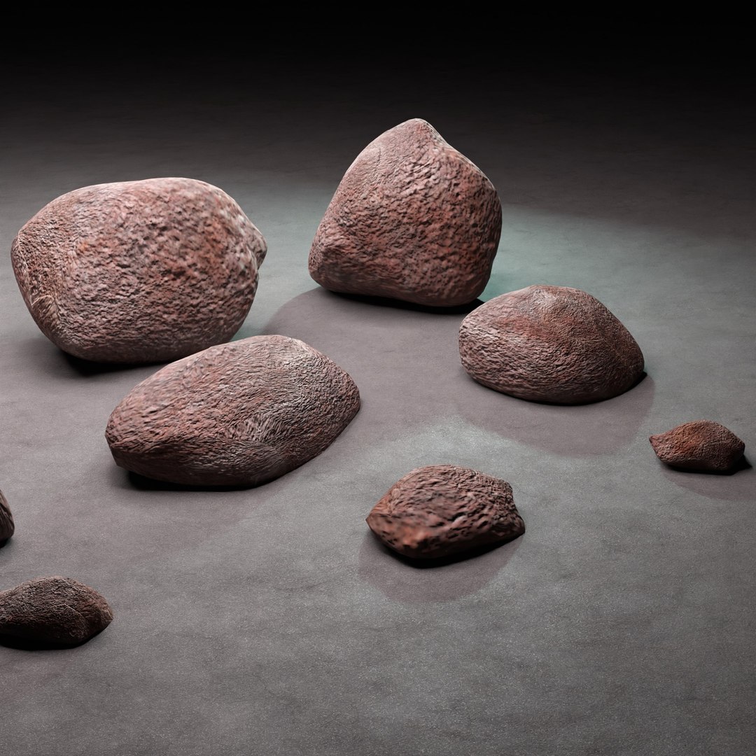 3D Set Of Rocks 3d Set Of Objects - TurboSquid 2100758