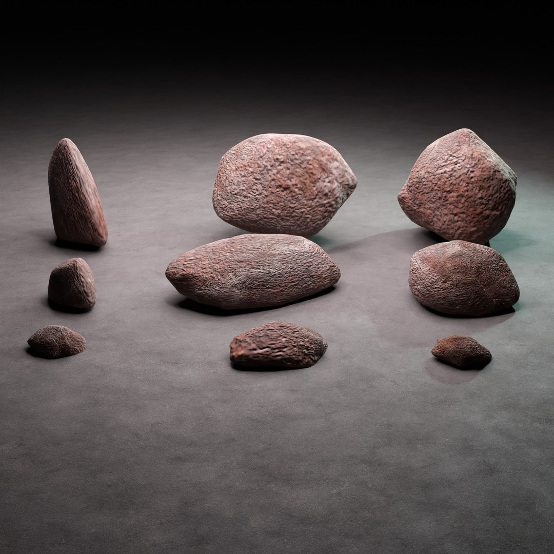 3D Set Of Rocks 3d Set Of Objects - TurboSquid 2100758