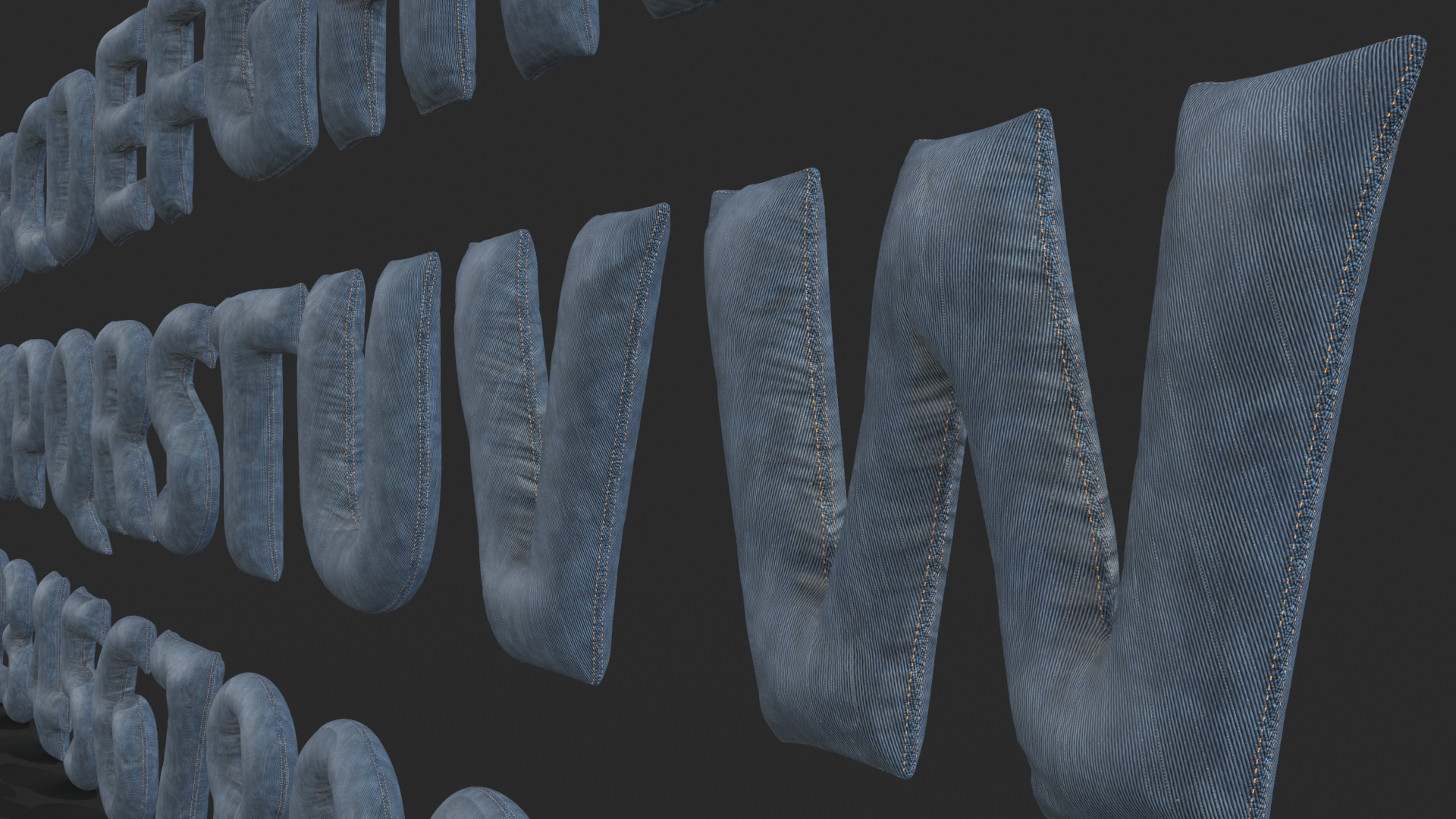 3D model Denim Letter - TurboSquid 1862703