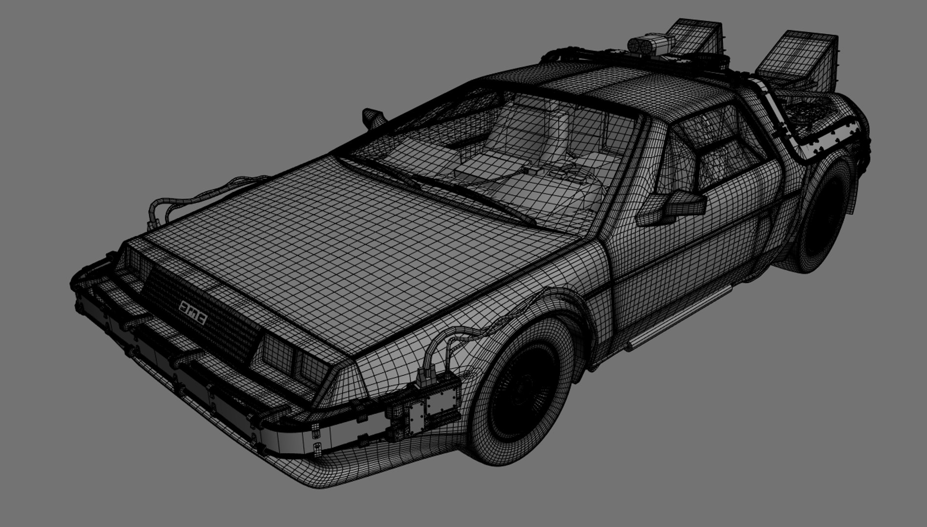 Delorean Bttf 3D Model - TurboSquid 1270833