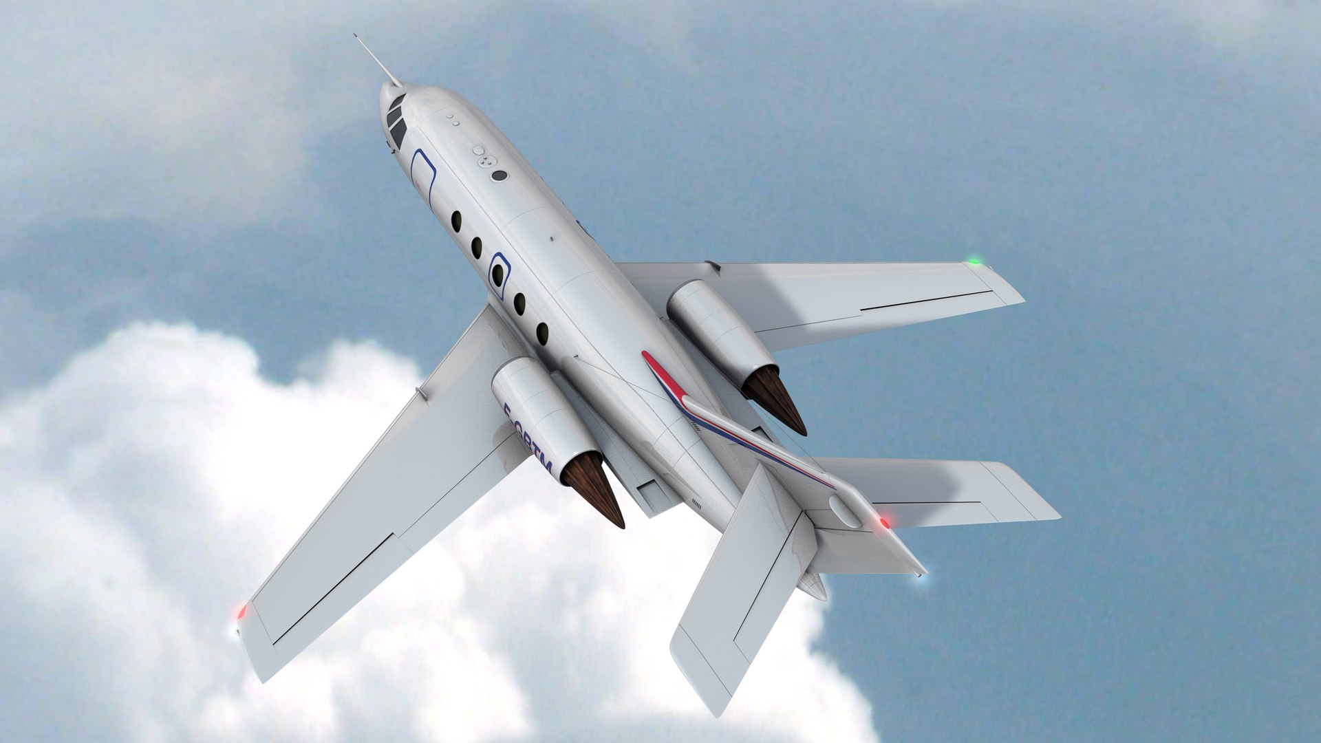 3d Falcon 20 Meteo Model