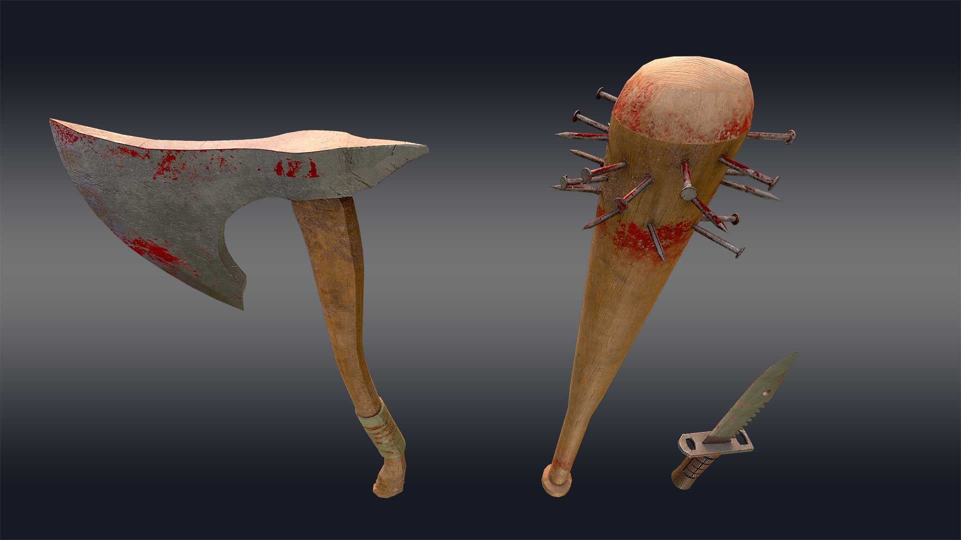 Melee Weapons Set 3D Model 3D - TurboSquid 2118366