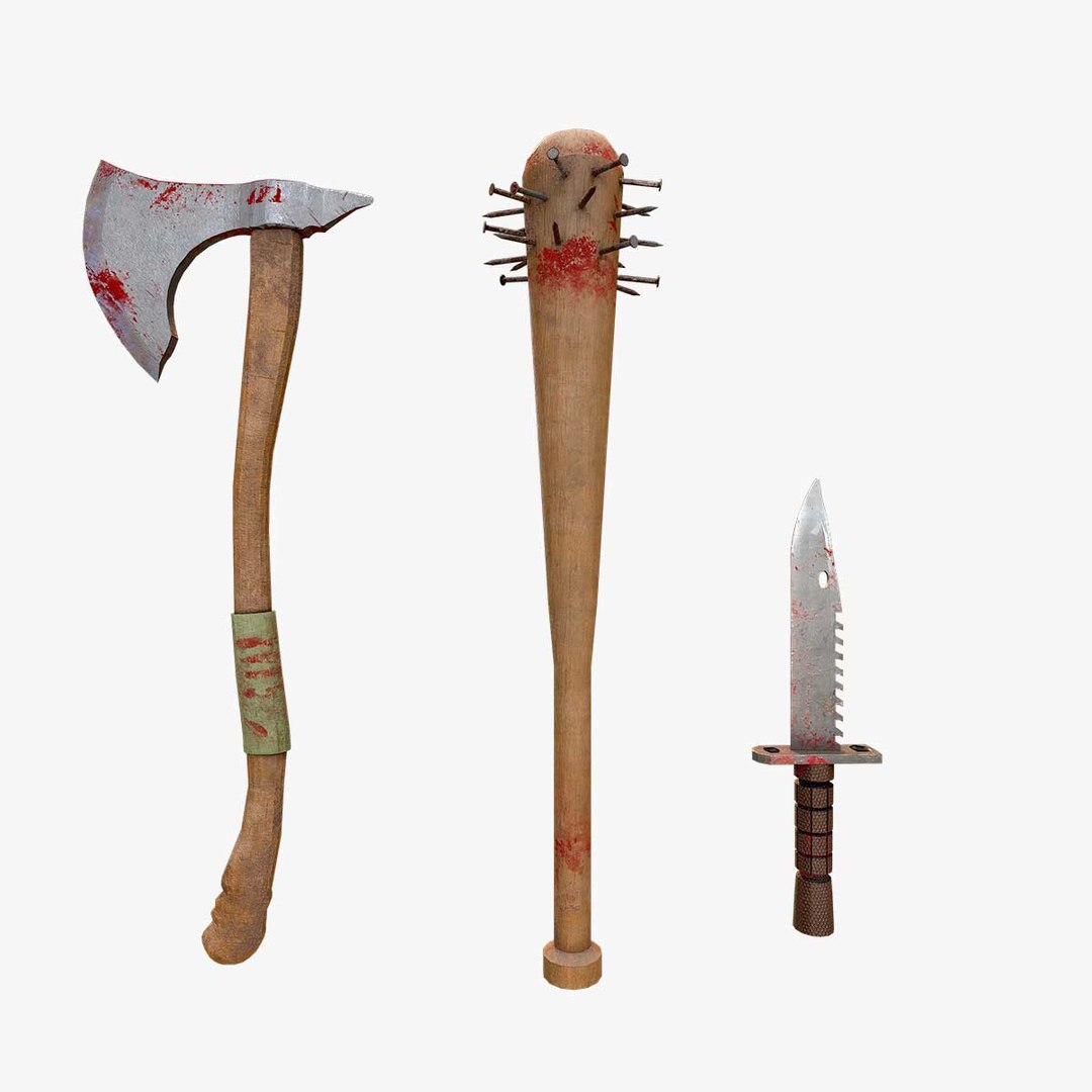 Melee Weapons Set 3D Model 3D - TurboSquid 2118366