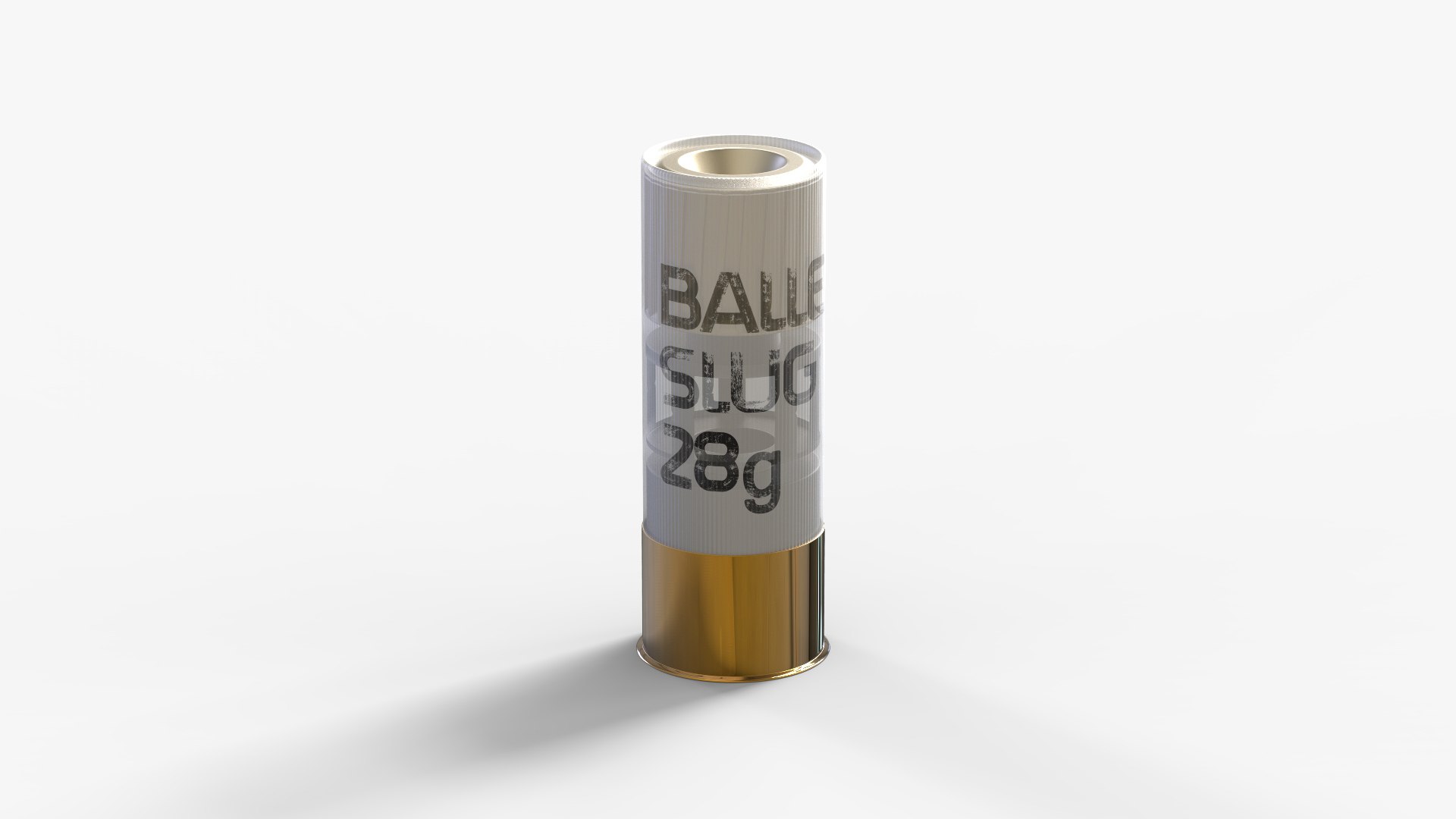 3D speed slug 28g ammunition model - TurboSquid 1428028