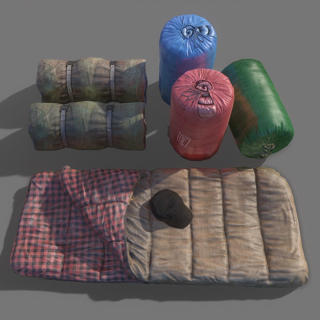 3D Sleeping Bag Low-poly 3D Model - TurboSquid 1844197