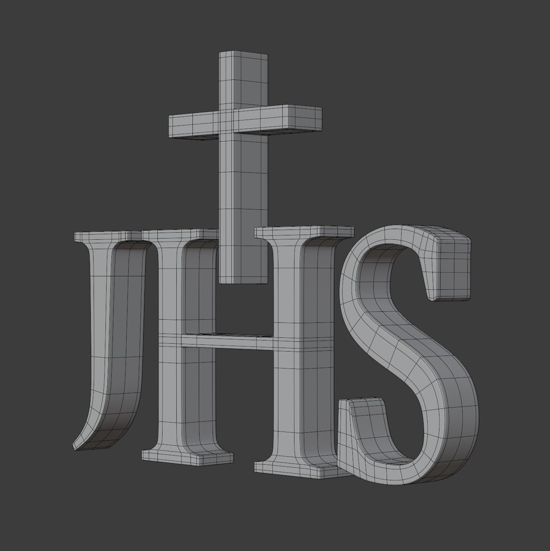 3D Symbol Christ Jhs Model - TurboSquid 1623225