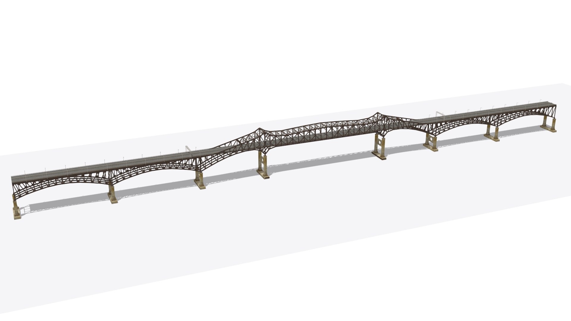 Pulaski Bridge 3D model - TurboSquid 1983113
