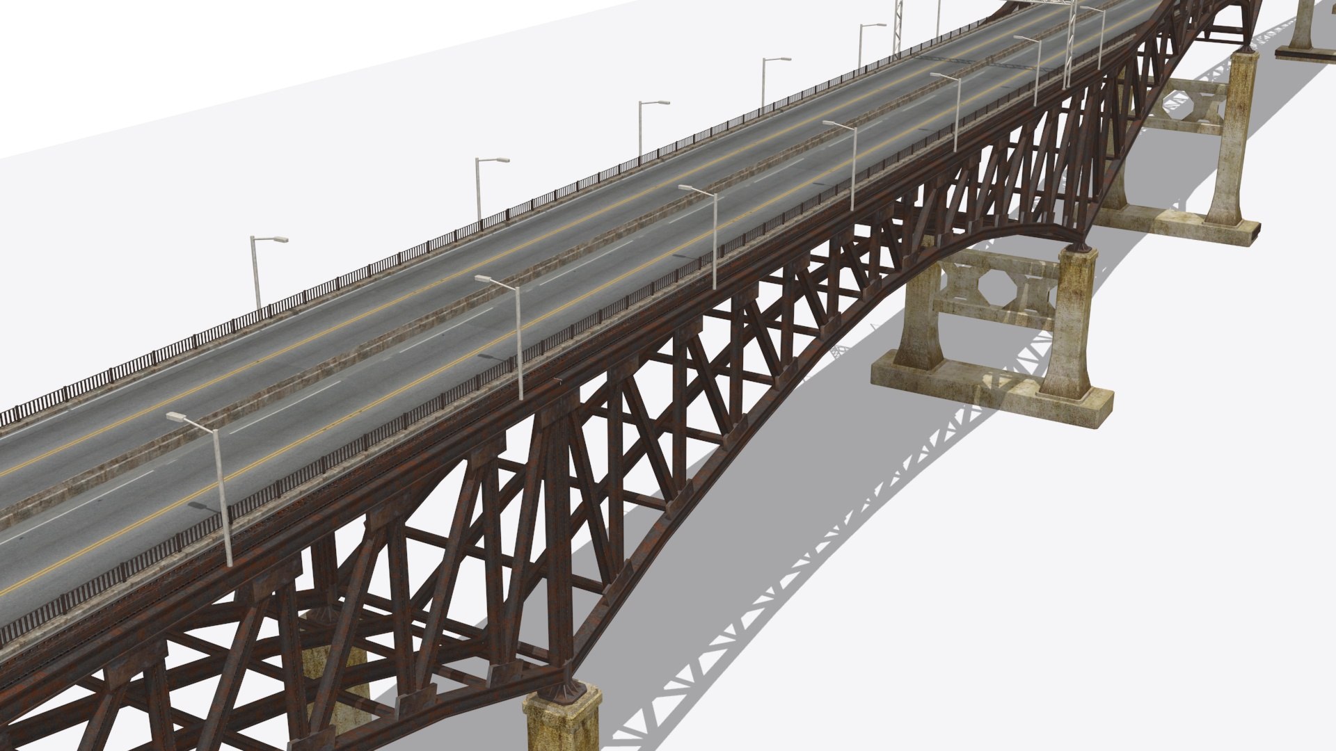Pulaski Bridge 3D model - TurboSquid 1983113