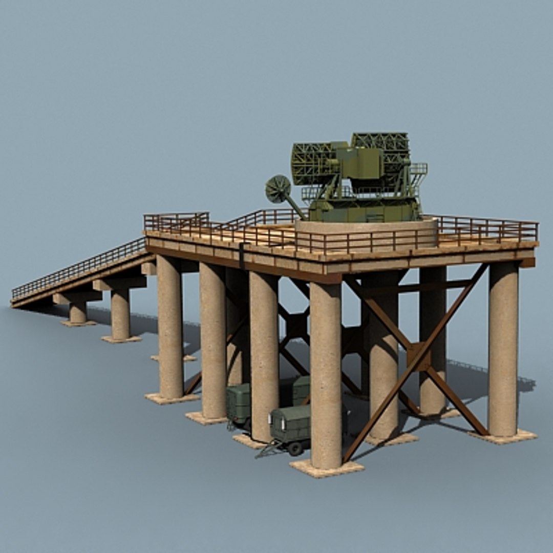 3dsmax Radar Towers Sa-5