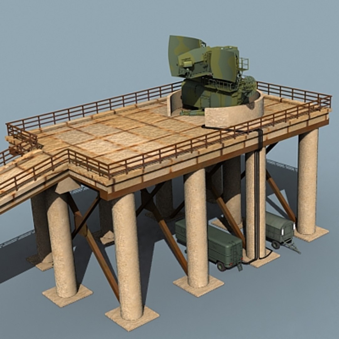 3dsmax Radar Towers Sa-5