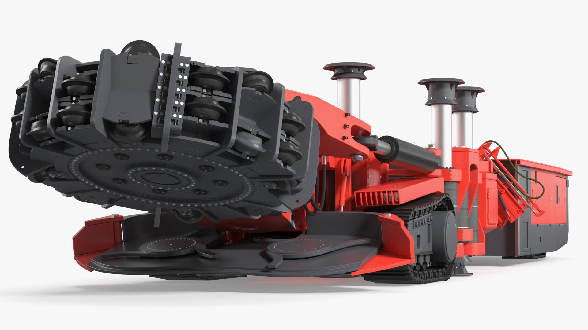 Heavy Duty Rock Cutting Machine Working 3D Model - TurboSquid 2436845