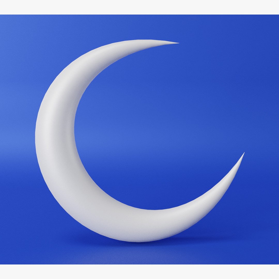3D Model Crescent Moon - TurboSquid 2129905