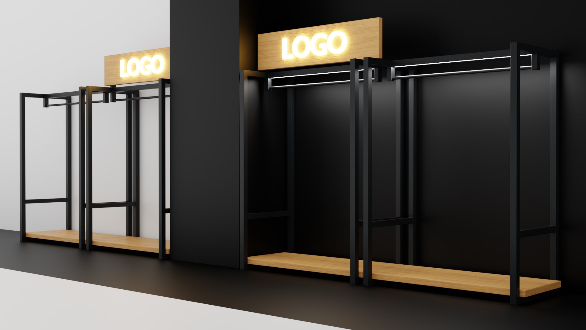 3D Klasika Shop Hanger Set Of 8 Versions Model - TurboSquid 1813180