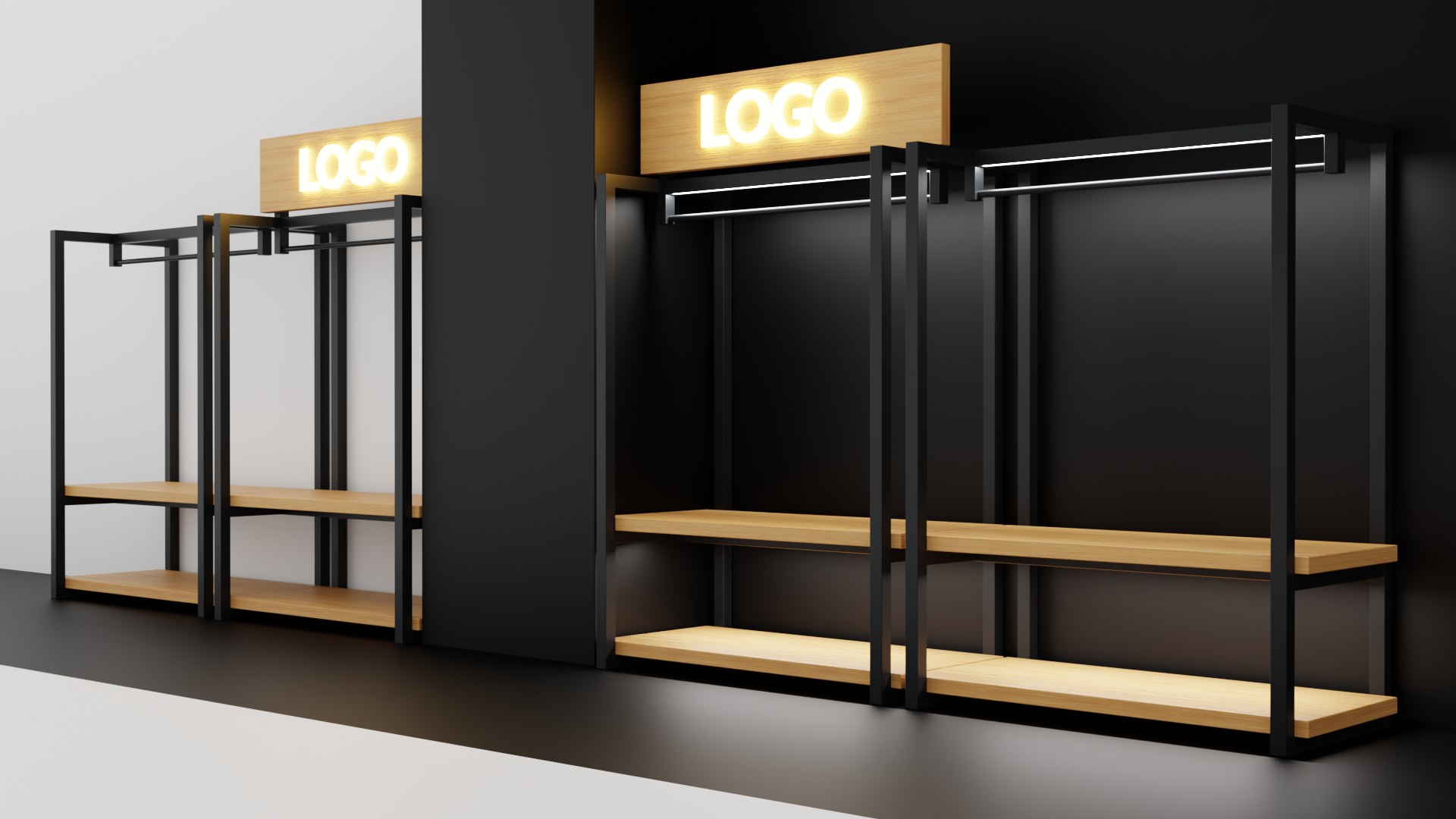 3D Klasika Shop Hanger Set Of 8 Versions Model - TurboSquid 1813180