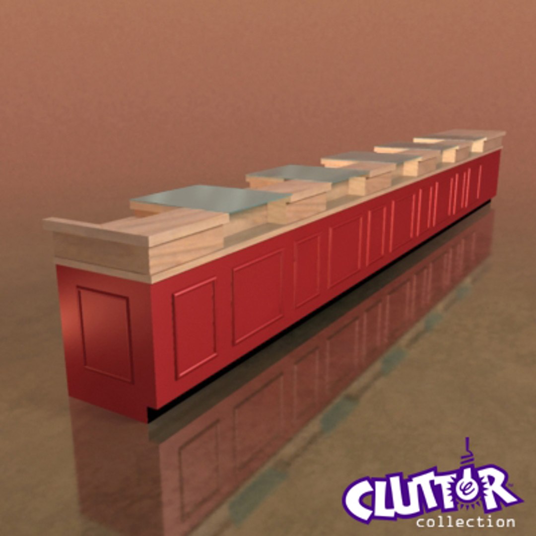3d superstore checkout counter