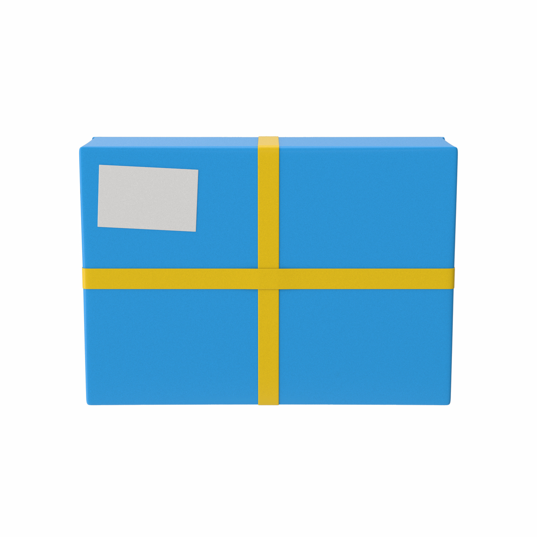 3D Blue Package - TurboSquid 2002435