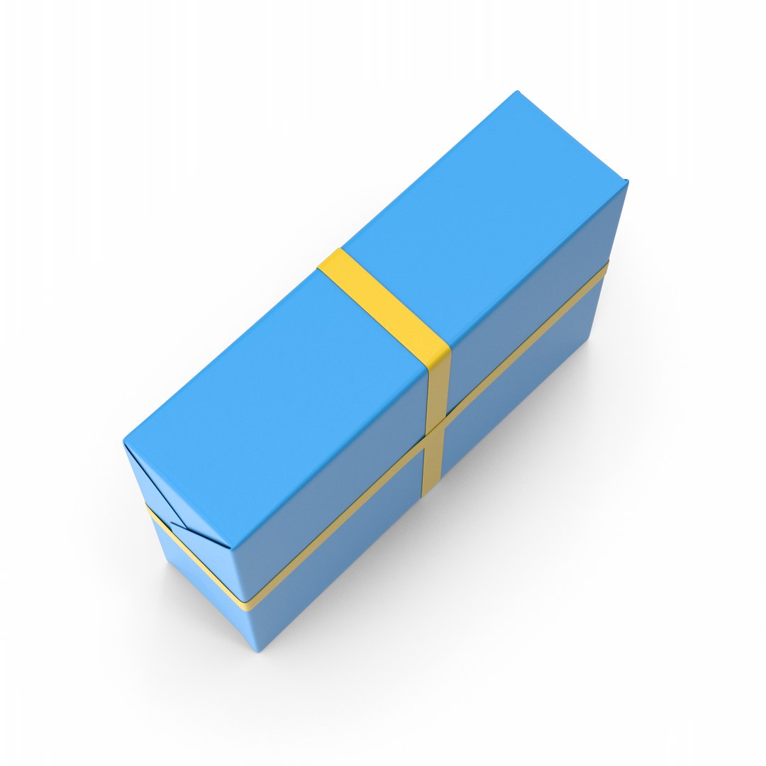 3D Blue Package - TurboSquid 2002435