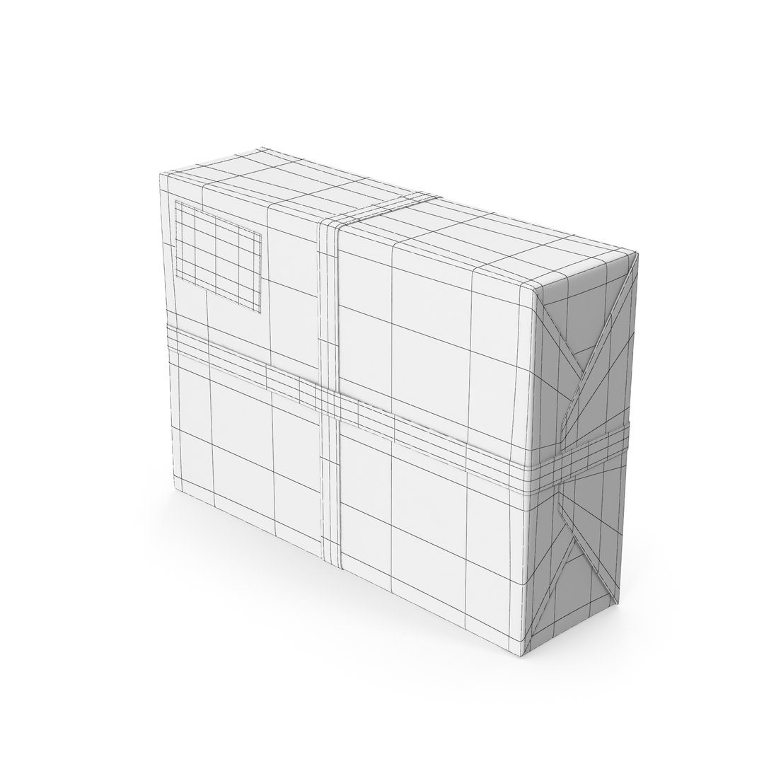 3D Blue Package - TurboSquid 2002435