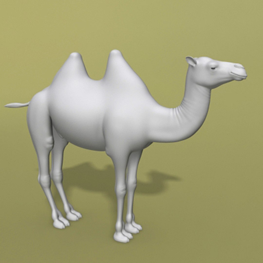 Polygonal Camel 3d Model