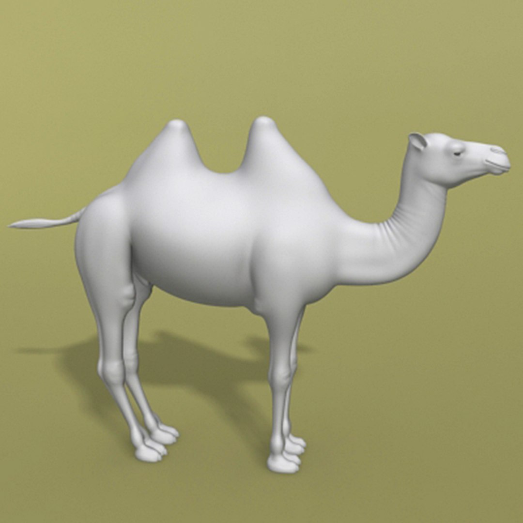 Polygonal Camel 3d Model