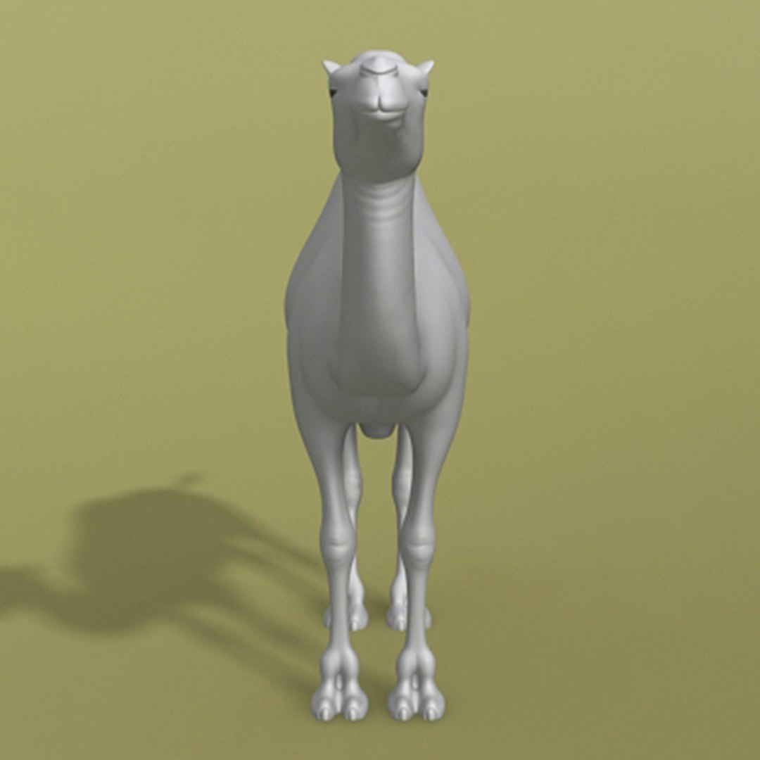 Polygonal Camel 3d Model