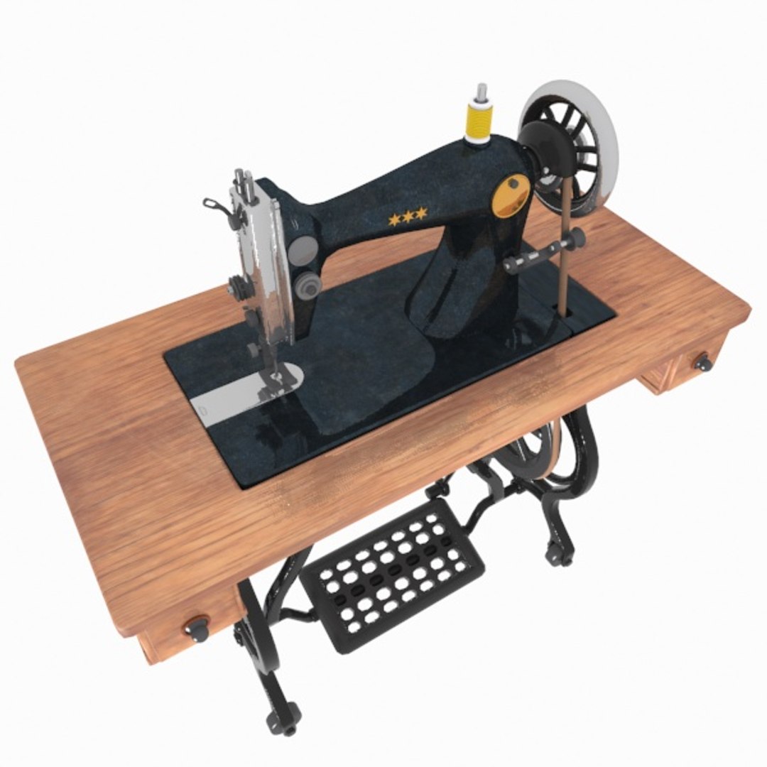 3d Sewing Machine Toon Model