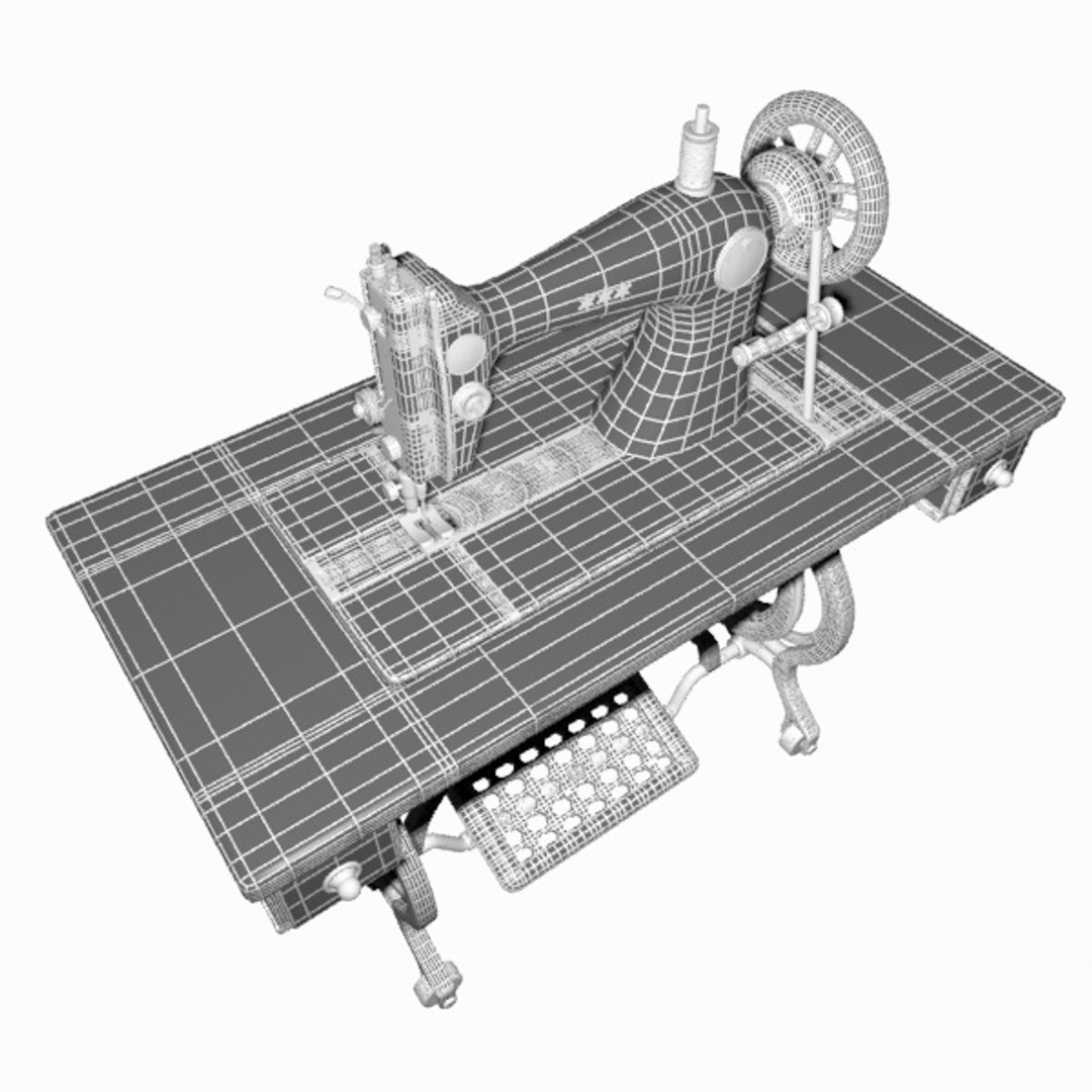 3d Sewing Machine Toon Model