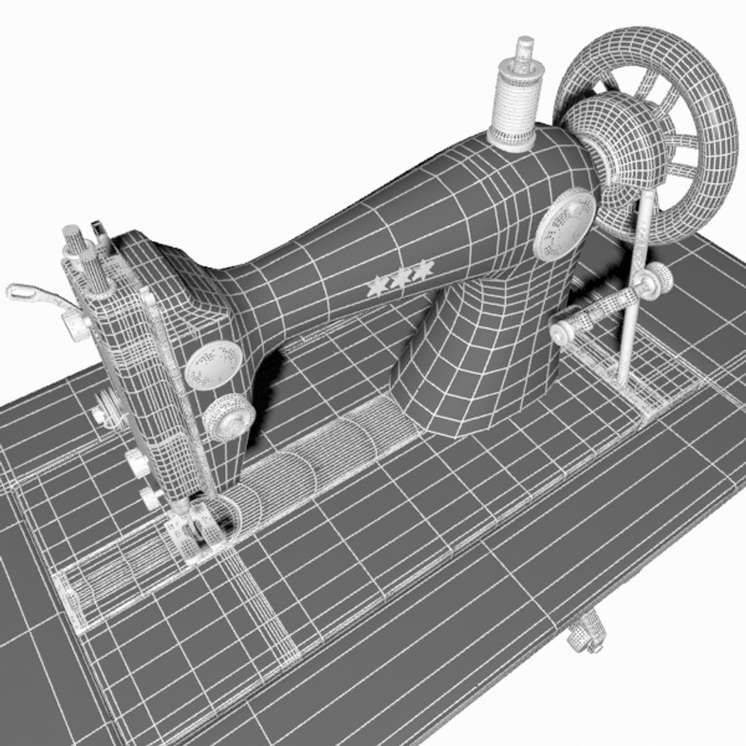 3d Sewing Machine Toon Model