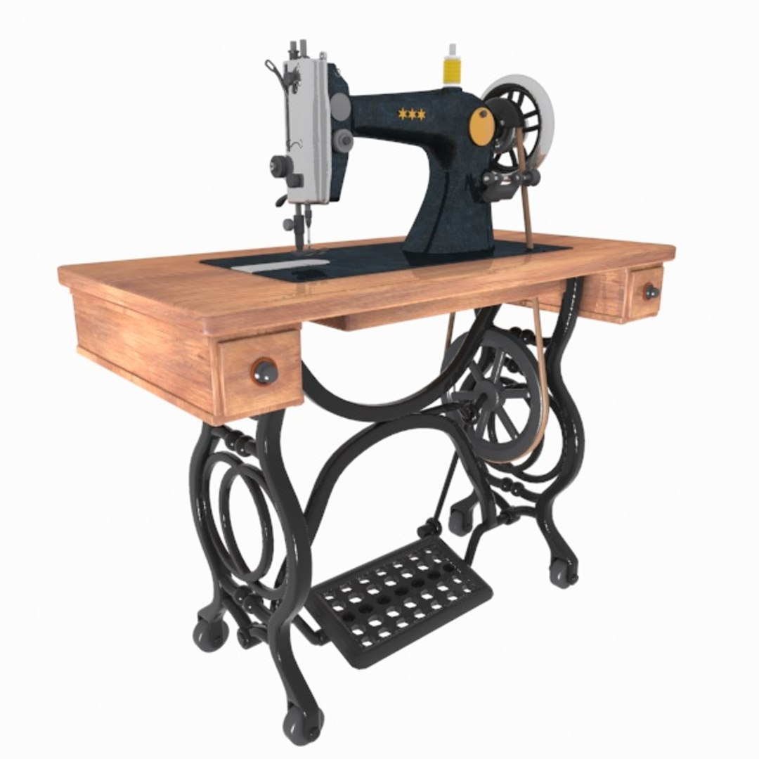 3d Sewing Machine Toon Model