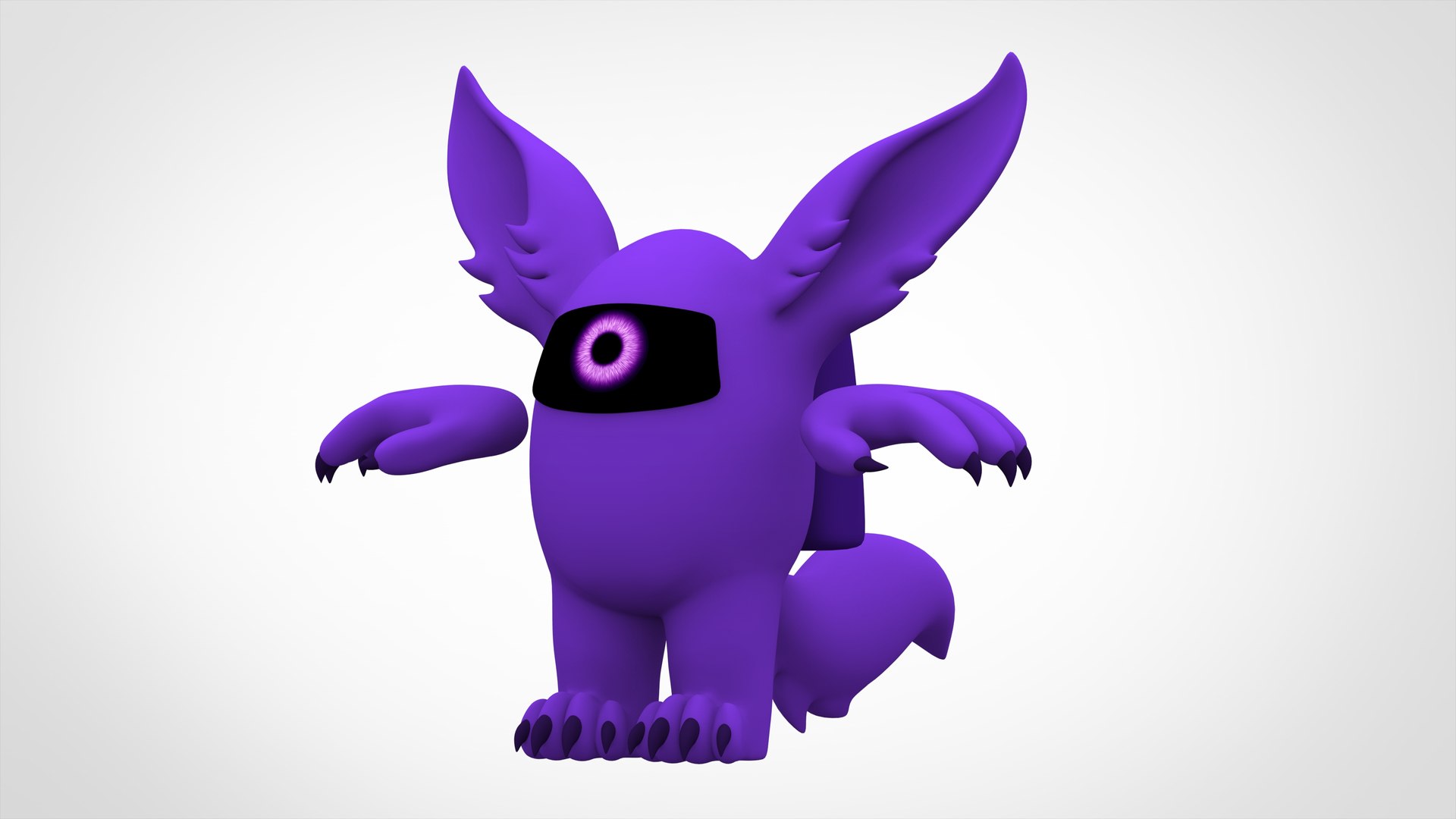 Purple Werewolf 3D - TurboSquid 1631537