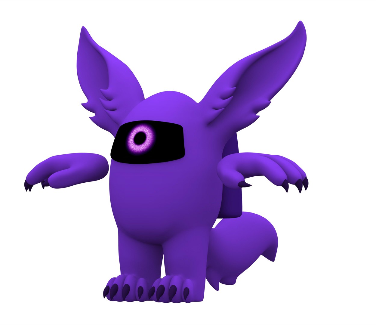 Purple Werewolf 3D - TurboSquid 1631537