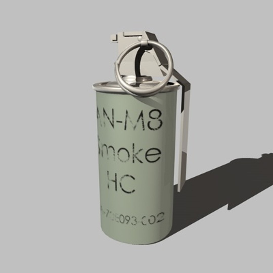 smoke grenade 3d model