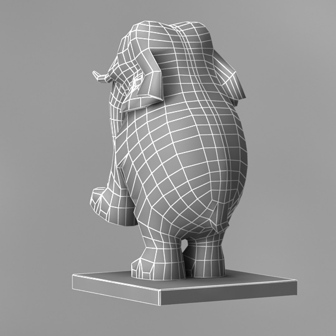 Free Elephant Sculpture 3d Model