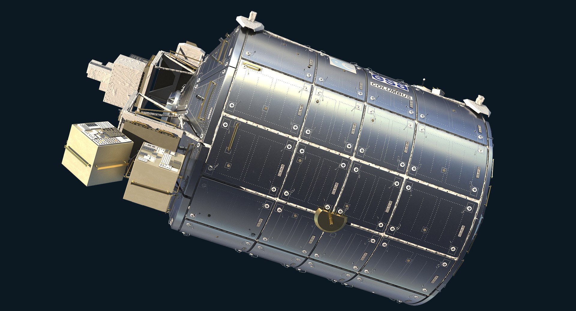 Columbus ISS Module 3D - TurboSquid 2160701