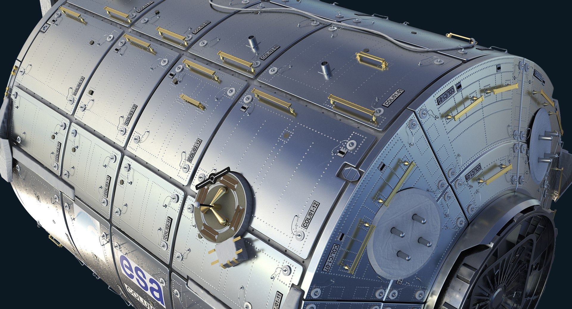 Columbus ISS Module 3D - TurboSquid 2160701