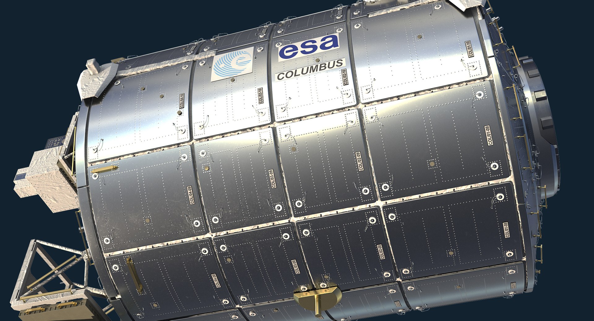 Columbus ISS Module 3D - TurboSquid 2160701