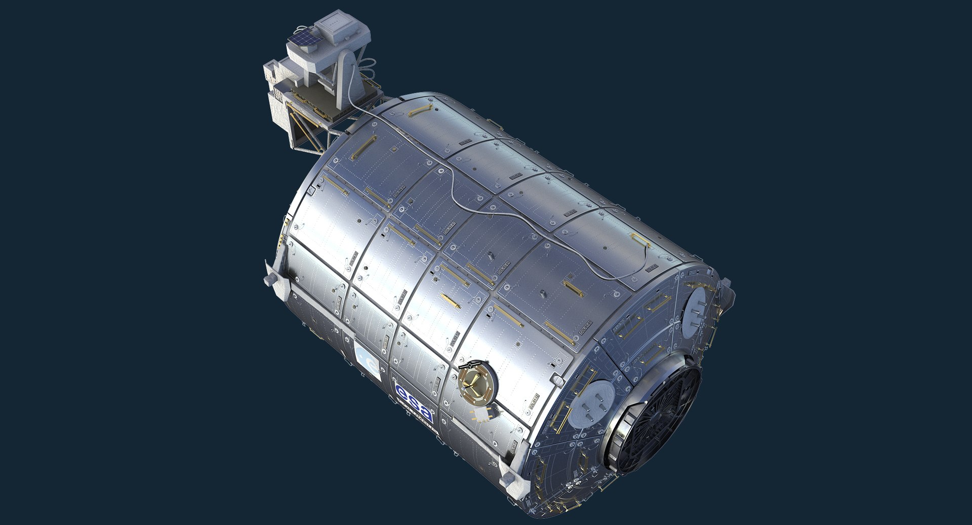 Columbus ISS Module 3D - TurboSquid 2160701