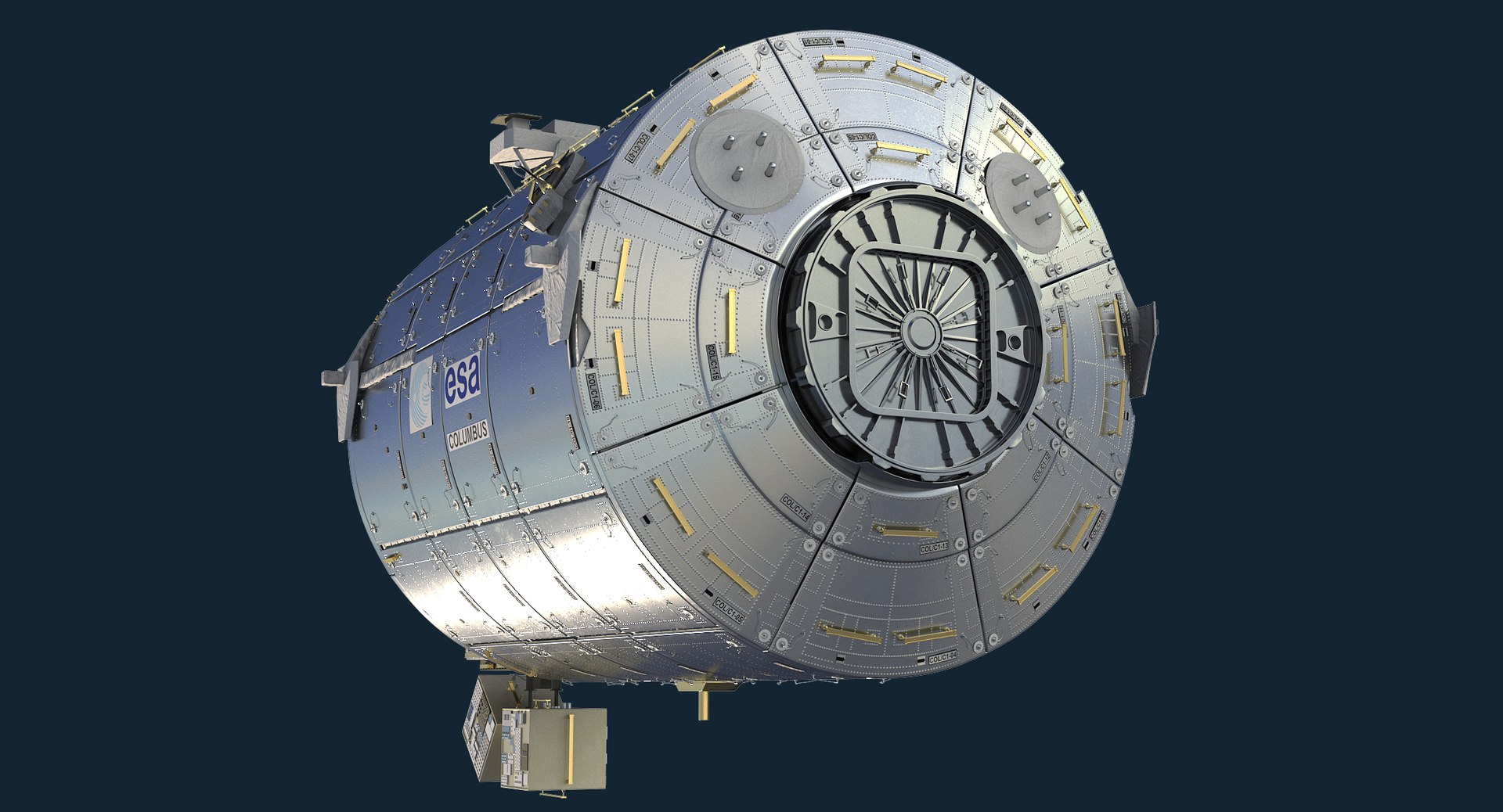 Columbus ISS Module 3D - TurboSquid 2160701