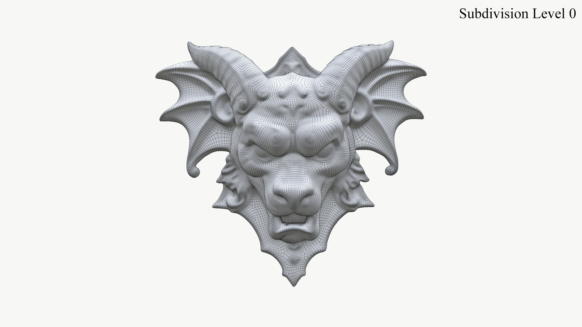 3D Gargoyle Head Textured 11 - TurboSquid 2291582