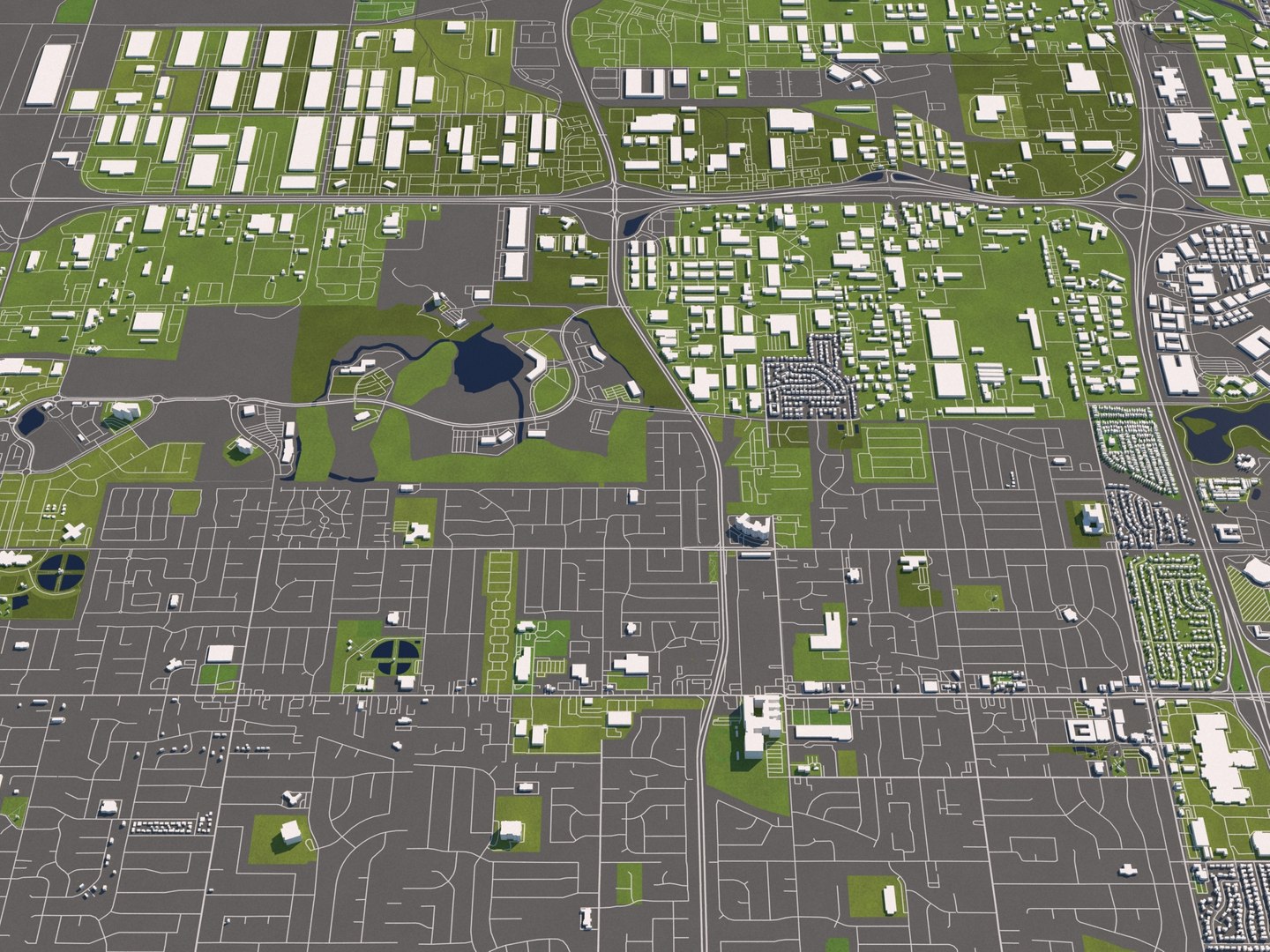 3D Buildings Houses Maps Model - TurboSquid 1615791