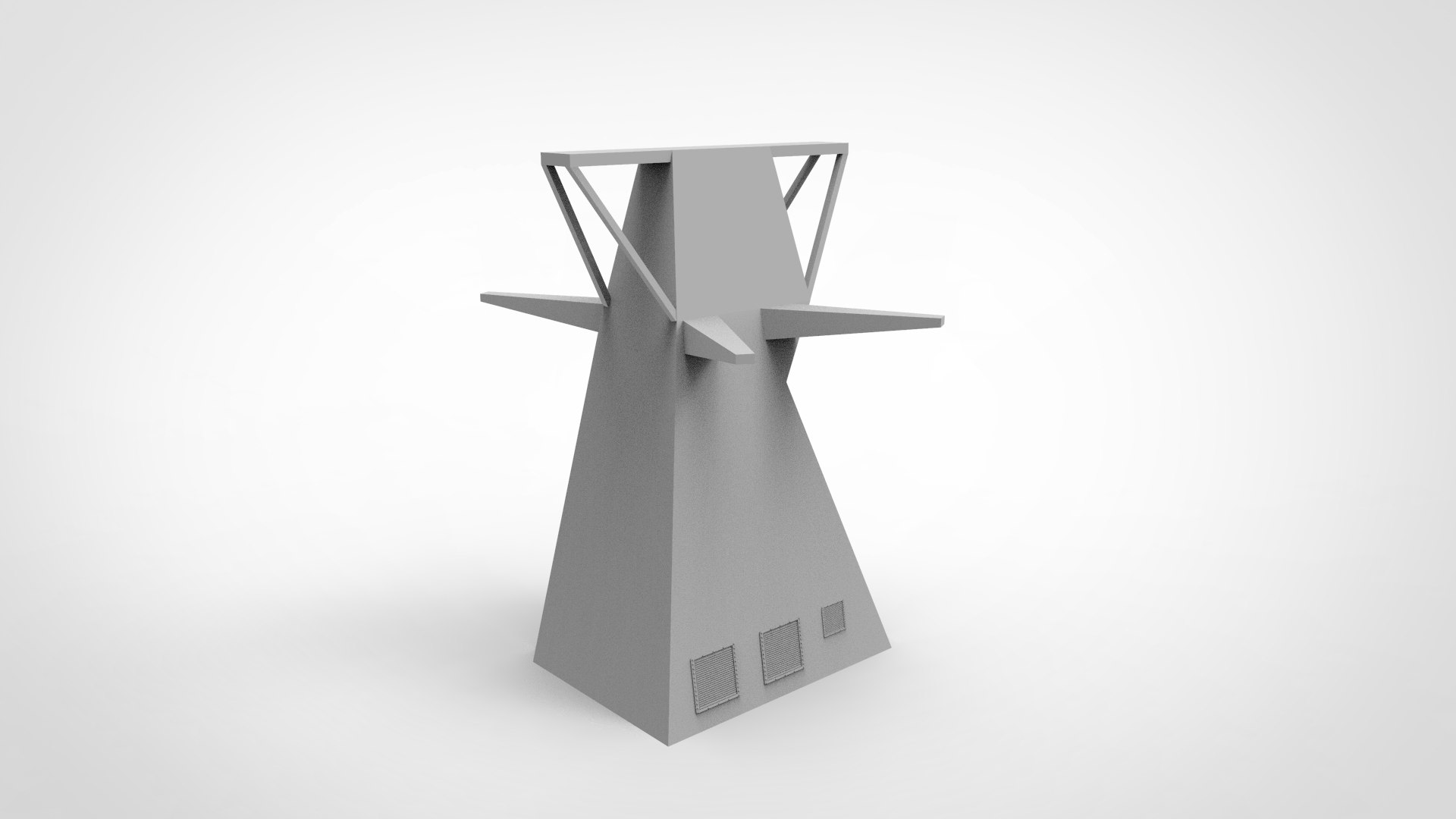 Rear Tower Ship Printed 3D Model - TurboSquid 2115092