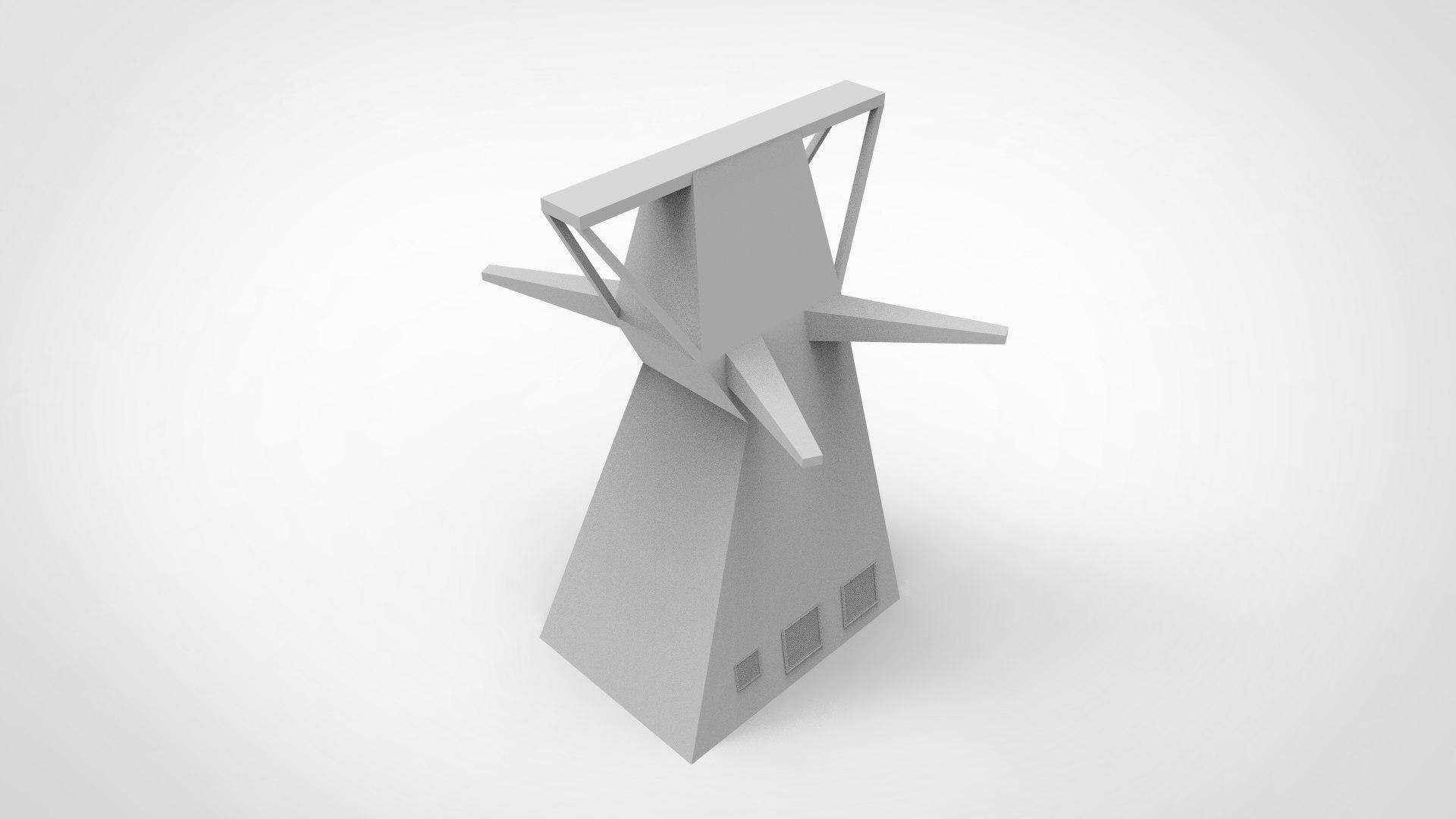 Rear Tower Ship Printed 3D Model - TurboSquid 2115092
